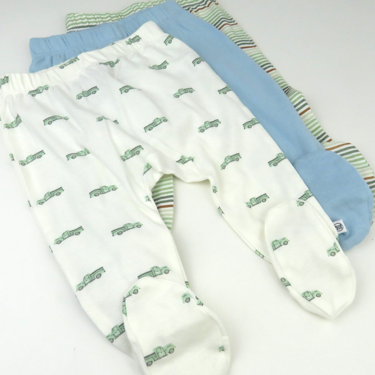 3-Pack Organic Cotton Footed Pants | Honest Baby Clothing